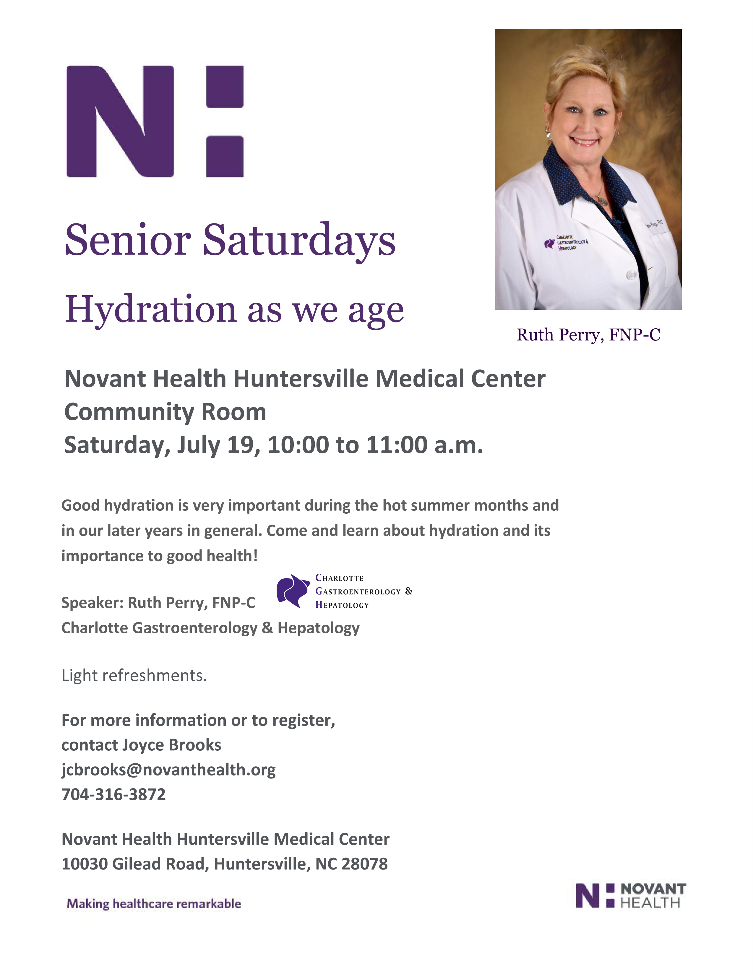 Charlotte Gastroenterology & Hepatology | Ruth Perry, FNP-C to present ...